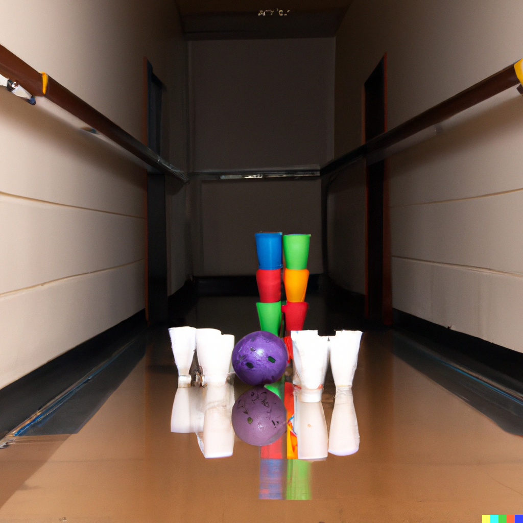 Plastic Cup Bowling - StubbornDad.com